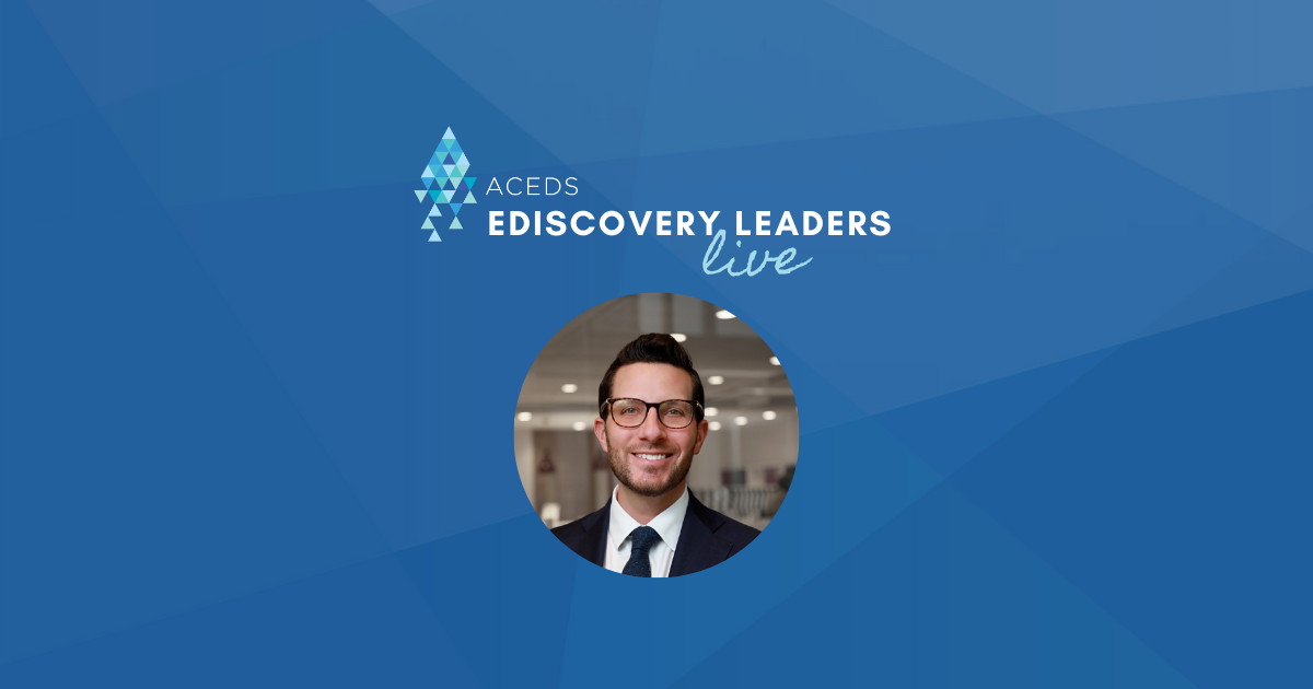 eDiscovery Leaders Live: Jeff Shapiro of EY
